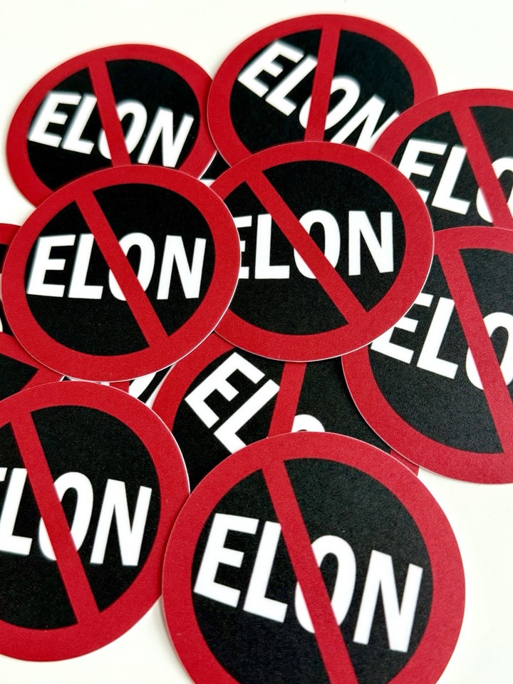 Anti Elon Musk Tesla Sticker / Bumper Sticker / Water Bottle / Laptop ...