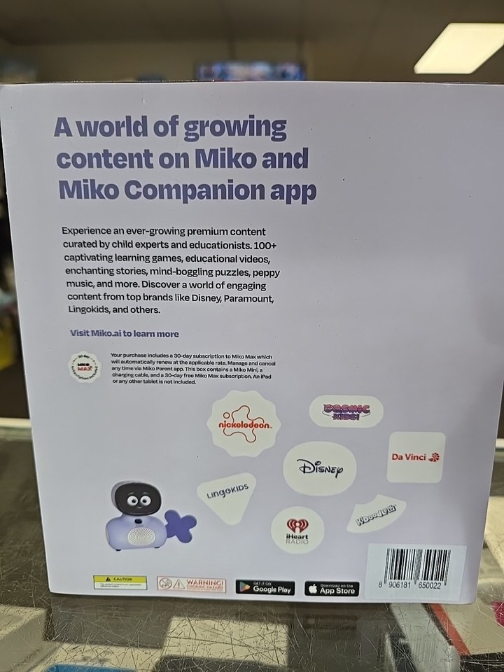 Miko Mini with 30 Days Free Miko Max: AI Robot for Kids | Fosters STEAM ...