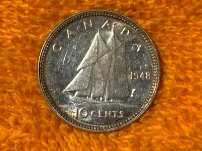 1948 Canada 10 Cent Coin | eBay