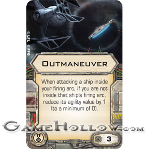 Star Wars Miniatures X-Wing Upgrade Card OUTMANEUVER Elite Talent | eBay