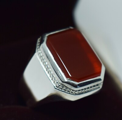Islamic - Natural Red Agate Aqeeq Aqiq Stone - Vatican