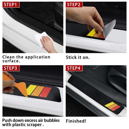 For Toyota 4Runner Set Car License Plate Frame Cover + Door Sill ...