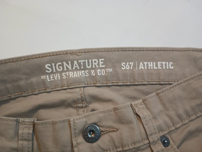 Signature by Levi S67 Athletic Fit Jeans 18Reg(30x30) Color Tan Cotton ...