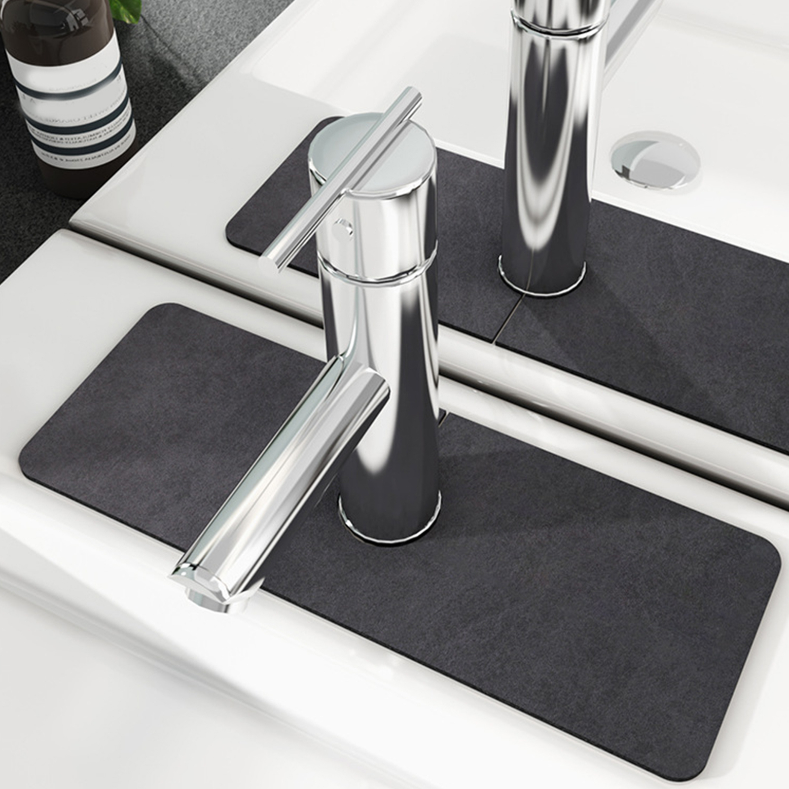 Tap Mat Good Absorption Reliable Elastic Tear-resistant Faucet Pad ...