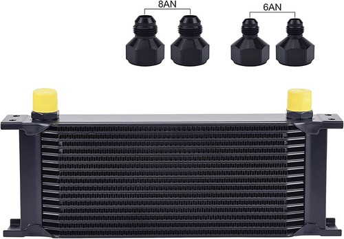 16 Row Oil Cooler, 10AN Stacked Plate Transmission Engine Cooler ...