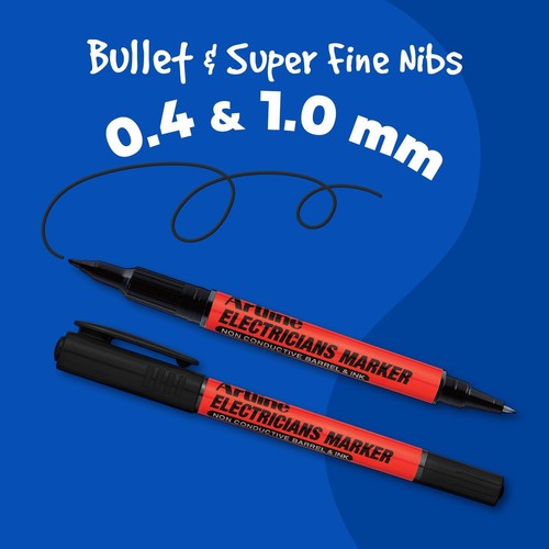 Electricians Markers | Twin-Nib | Professional Series | Non-Conductive ...