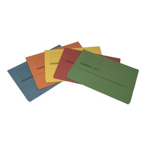 50 x Foolscap Premium Document Wallets A4 Paper Cardboard Files Folders ...