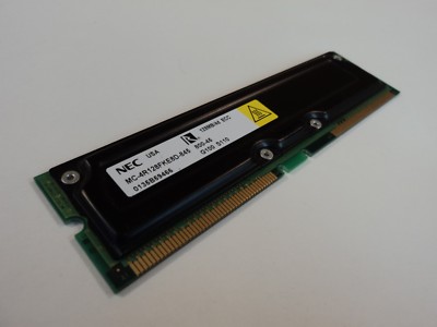 NEC RAM Memory Module 128MB PC800-45 RDRAM RIMM ECC 184-Pin MC ...
