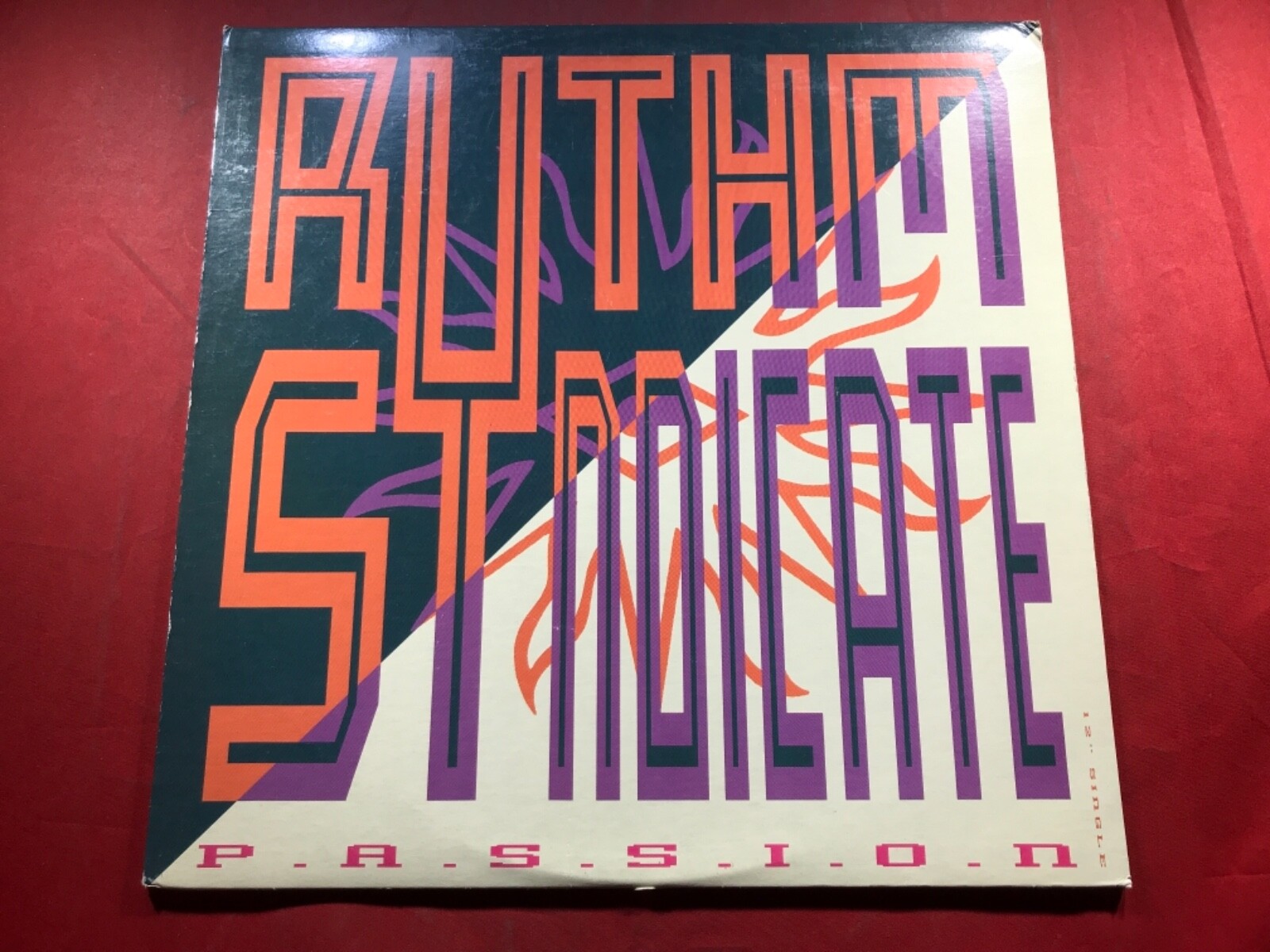 H3-89 RYTHM SYNDICATE P.a.s.s.i.o.n. .. 12” SINGLE .. 1991 .. IPT12 ...