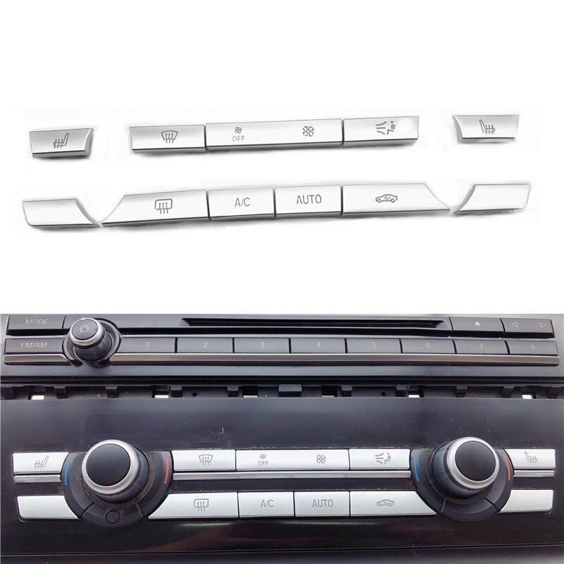 Set Replacement Climate Air Condition Buttons Fit For BMW 5 X5 X6 F10 ...