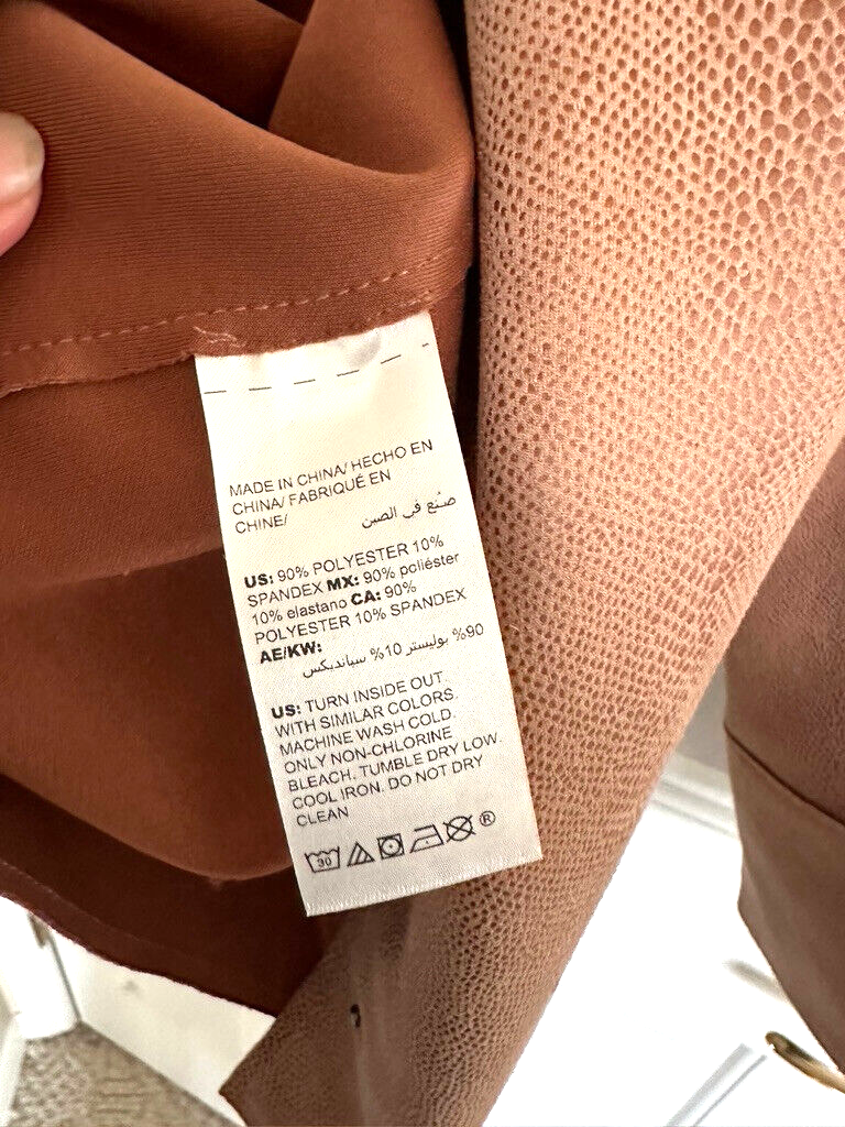 Chico’s Jacket Warm Tan Faux Reptile Skin Soft Snap Front Size 3 XL 16/ ...