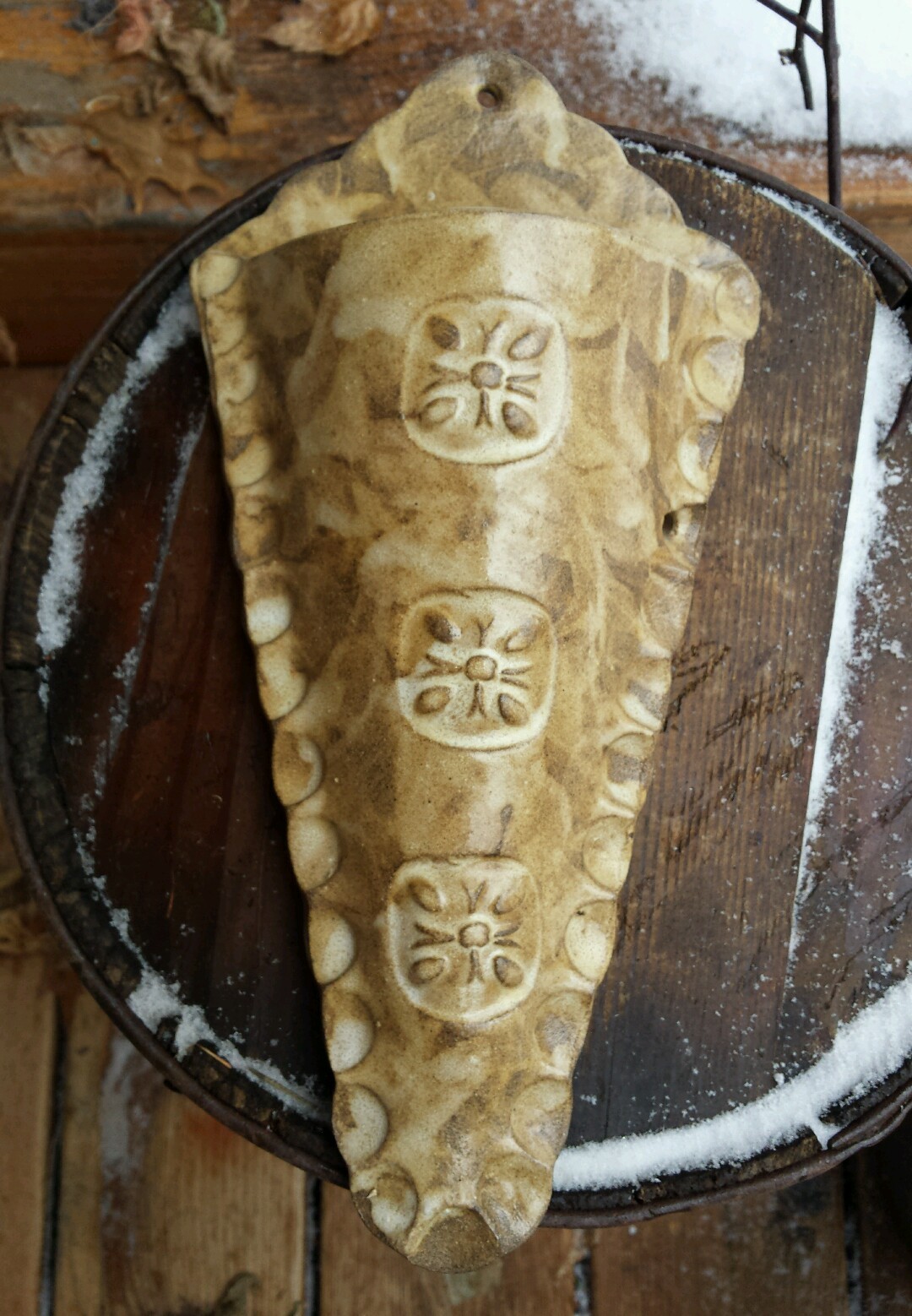 Ceramic Pottery Arrowhead Holder Wall Mount Handcraft Native American ...