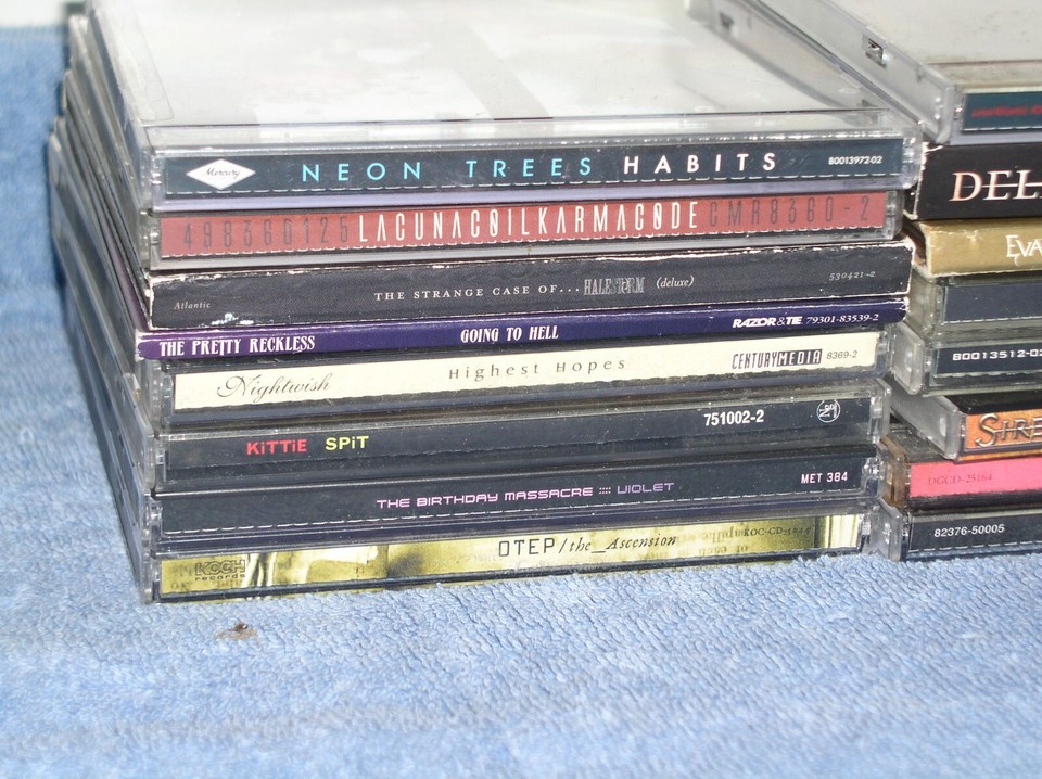 LOT 16 FEMALE BACKED METAL BAND CDS~ OTEP, NIGHTWISH + NO JUNK (VyGd ...