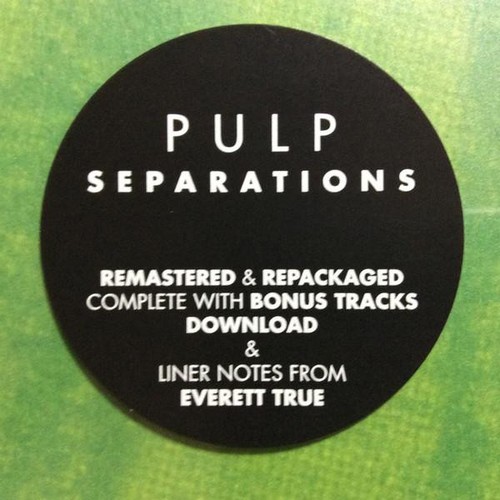 Pulp Separations LP vinyl UK Fire 2024 Remastered & repackaged with bonus tracks | eBay