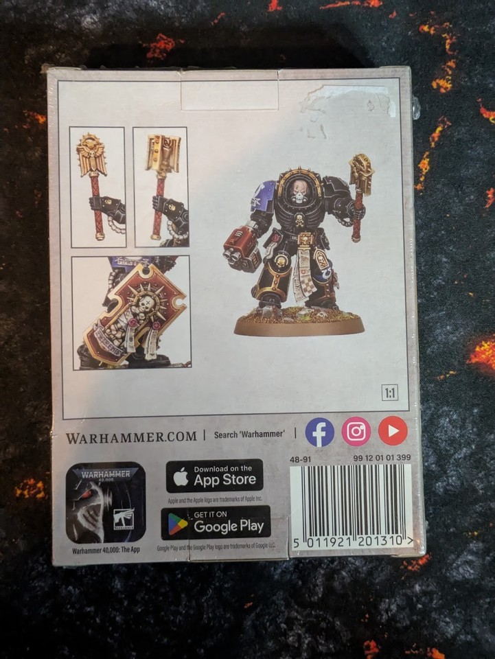 Chaplain In Terminator Armour - Space Marine - Warhammer 40K - New ...