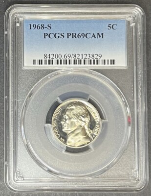 1968-S Proof Jefferson Nickel PCGS PR-69 CAM, Buy 3 Items, Get $5 Off ...