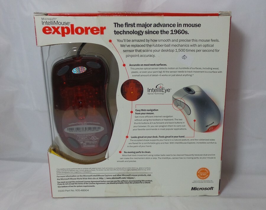 Boxed Microsoft IntelliMouse Explorer - Laser - Wired - USB (B75-00001 ...