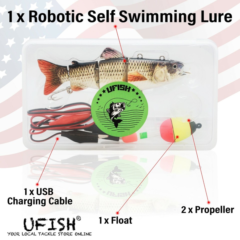 Electric Live bait, Robotic Fishing Lure - Animated Swimming Wobbler ...