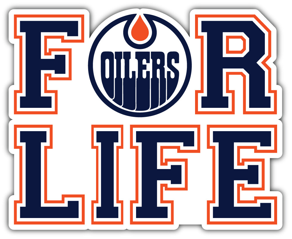 Edmonton Oilers For Life NHL Sport Car Bumper Sticker Decal "SIZES'' | eBay