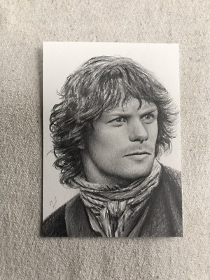 Outlander Sketch Card ACEO Jamie Fraser Sam Heughan Original Drawing by ...