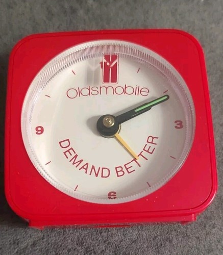 Oldsmobile DynaDisc Mini Alarm Clock Advertising Quartz USA NIB | eBay