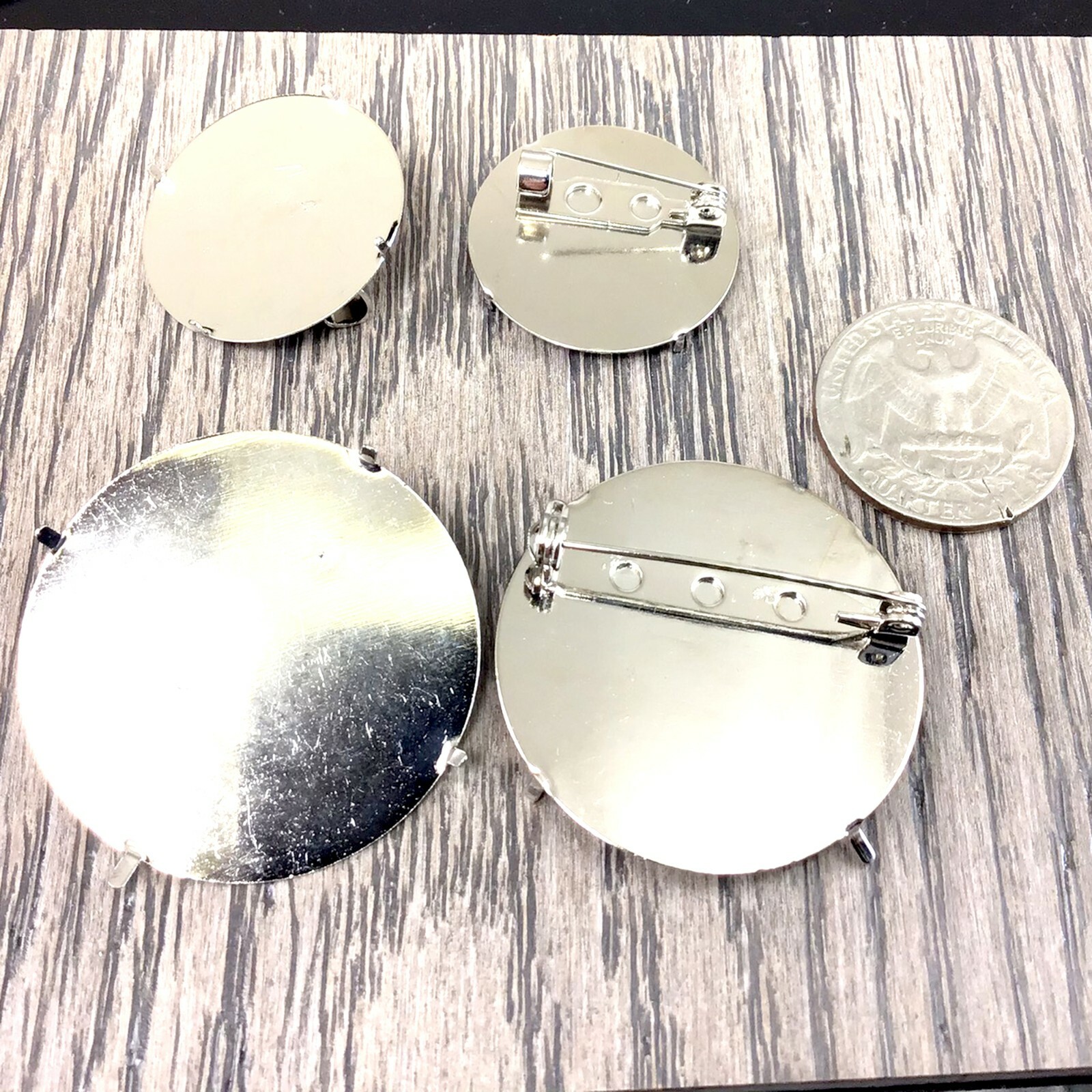 Lead Free Pinback Bar Pin Clasp Brooch Clasp for Craft Fingding 26mm ...