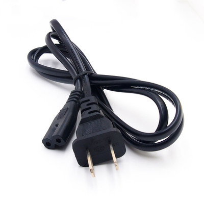 US 2 Prong 2 Pin AC Power Cord Cable Charge Adapter or PC Laptop PS2 ...