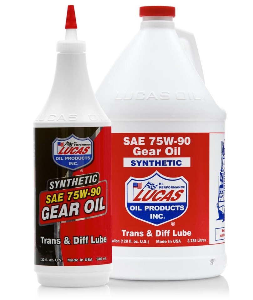 Lucas Oil 10048 Trans & Diff Synthetic SAE 75W-90 Gear Lubricant Oil ...