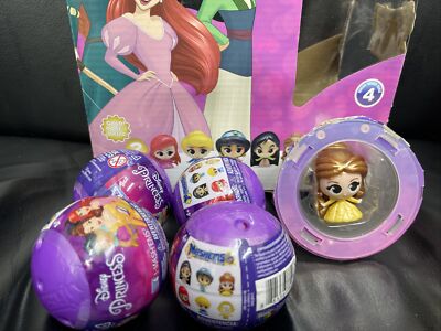 disney princess series 4 mashems ( Lot Of 4, With Display Characters ...