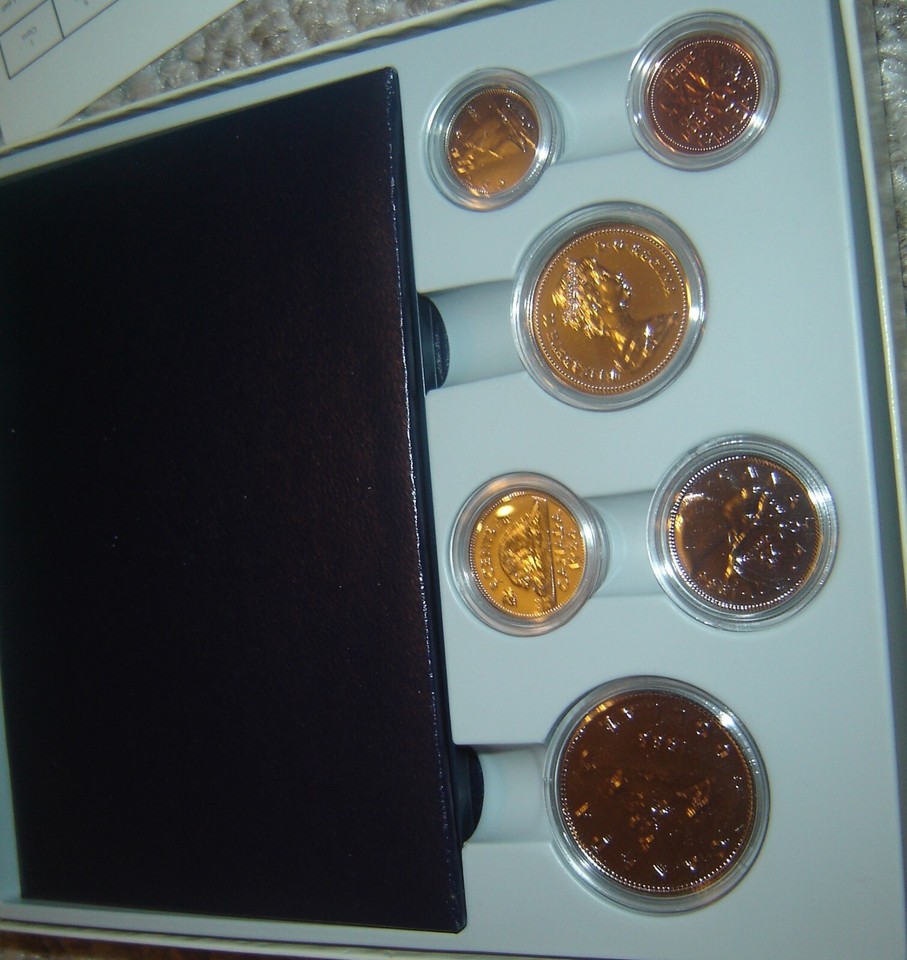 1983 Canada Specimen Set 6 Coins Cent to One Dollar Mint Set. UNC | eBay