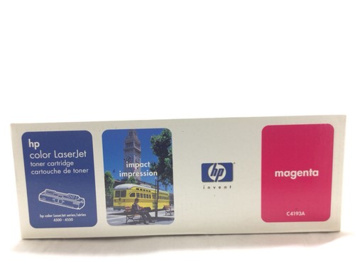 New Sealed Genuine HP Color LaserJet Magenta Toner Cartridge C4193A | eBay