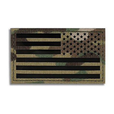 US American Reverse Flag Patch USA Multicam OCP Military Morale IR ...
