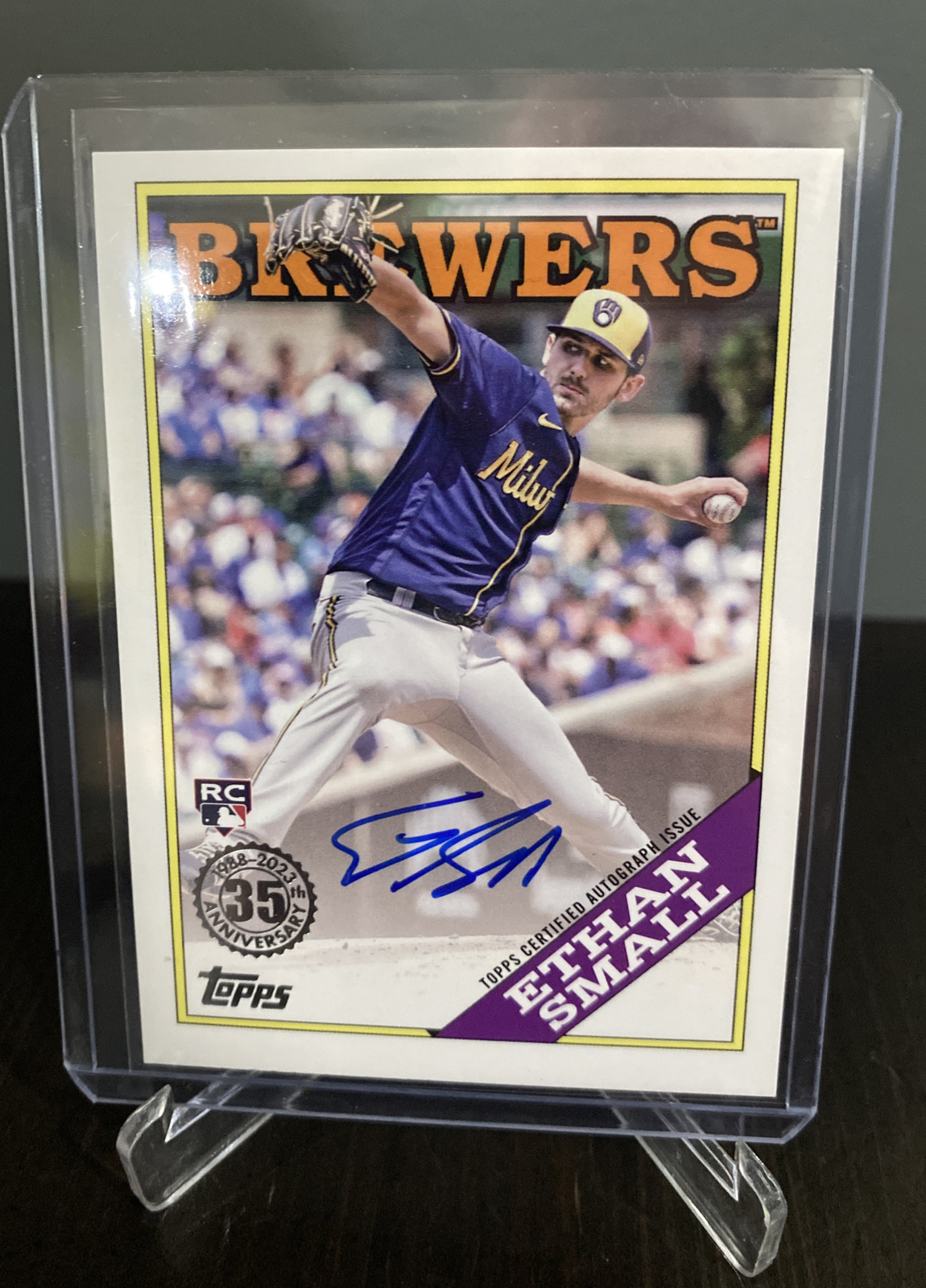 2023 Topps Series 1 ETHAN SMALL 1988 Topps Baseball Autograph RC 88BA ...