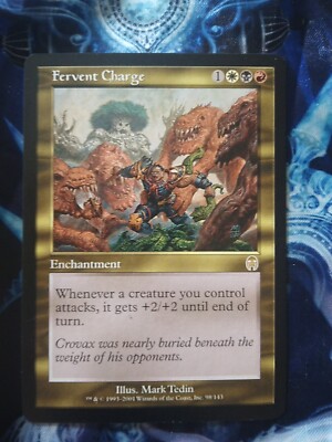 MTG Fervent Charge Apocalypse Regular Rare *Never Played* | eBay