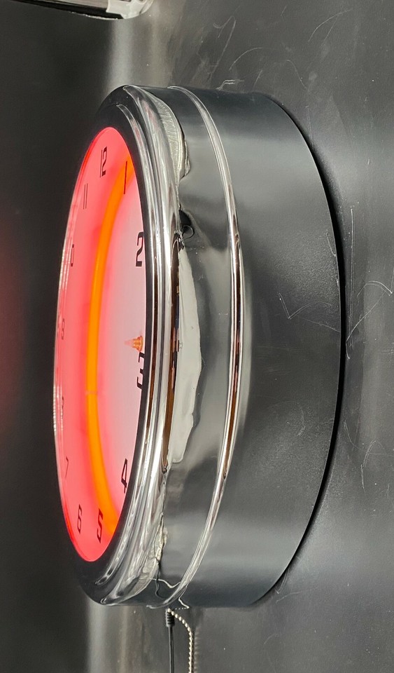 16" Mooney Aircraft Logo Sign Red Neon Clock Airplane Hanger Man Cave ...