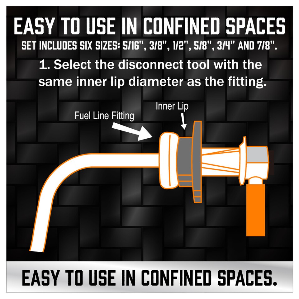 6pc Quick Disconnect Tool Set AC Fuel Line Transmission Parts GM Ford ...