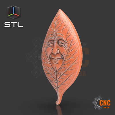 STL Files For CNC Router 3D Printer Laser Green Man Forest Leaf Face ...