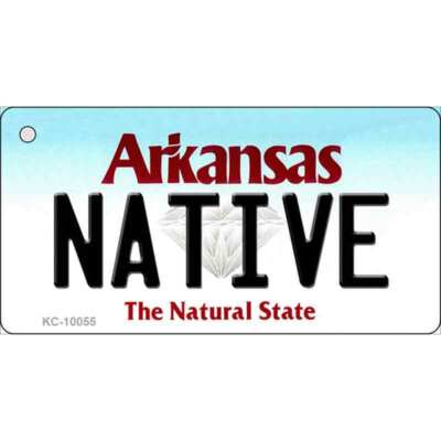 Native Arkansas State License Plate Tag Key Chain KC-10055 | eBay