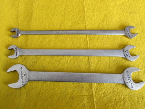 Craftsman USA 3-Piece Thin Service Tappet Wrench Set SAE 3/8" to 7/8 | eBay