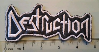 Destruction Thrash Band Logo Patch Embroidered Sew On | eBay