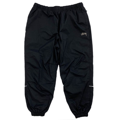 STUSSY 116305 3M Jogger Pants Black Stock Logo Reflective Line Nylon ...