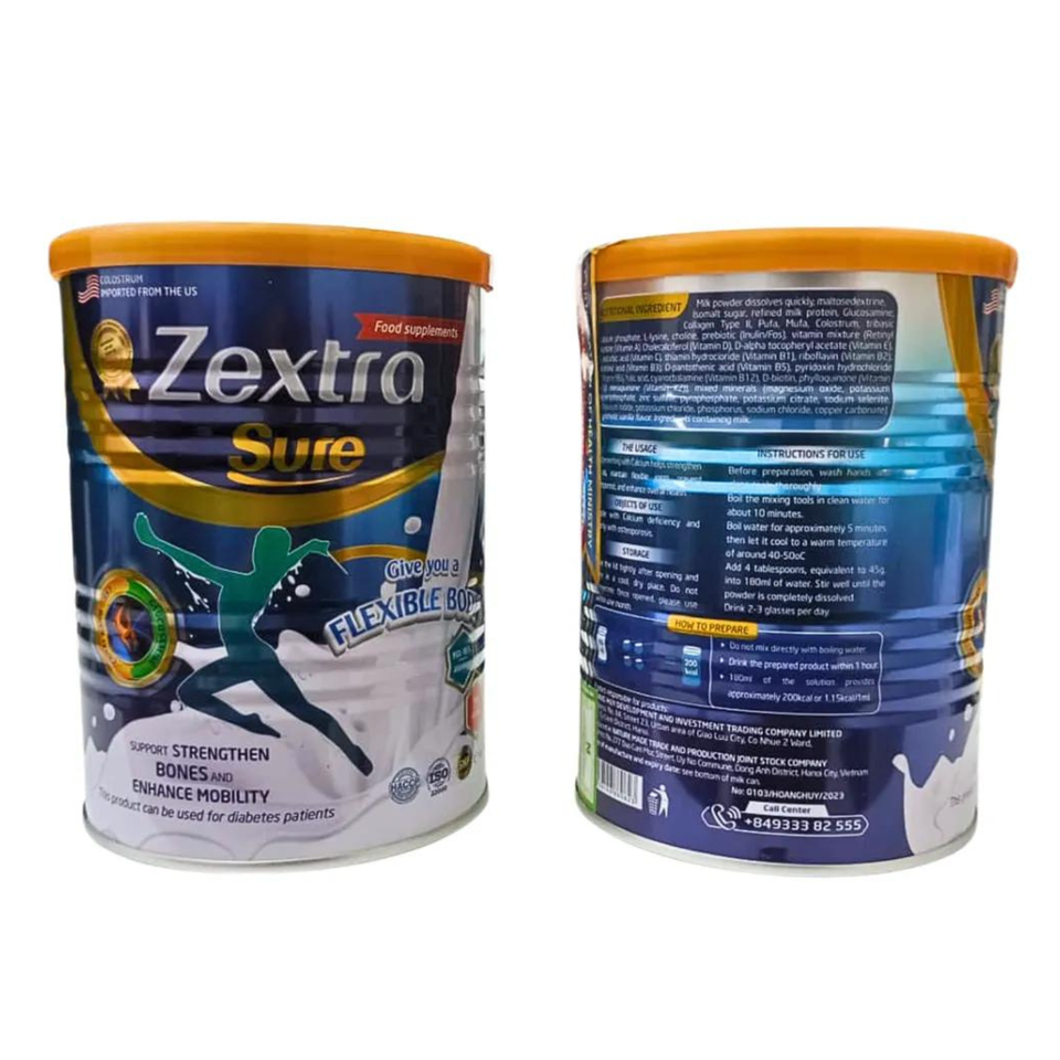 1x 400g Zextra Sure Milk Powder For Knee Back Pain Strengthen Free ...