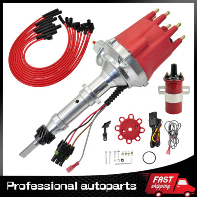 FOR INTERNATIONAL SCOUT RED HEI Distributor 392 345 304 266 + WIRES ...