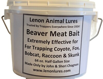 Lenon's Beaver Meat - Fox and Coyote Trapping Bait 4 lb Tub | eBay