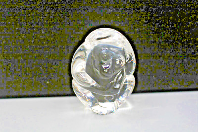 Steuben Crystal Glass Hand Cooler Paperweight Monkey Signed E1 | eBay