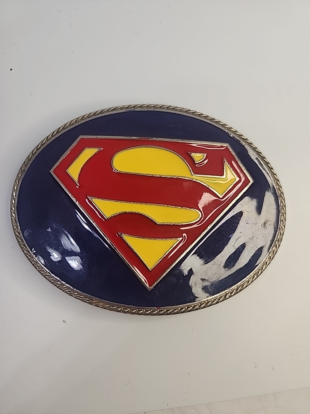 SUPERMAN LOGO Belt Buckle DC Comics Justice League Me… - Gem