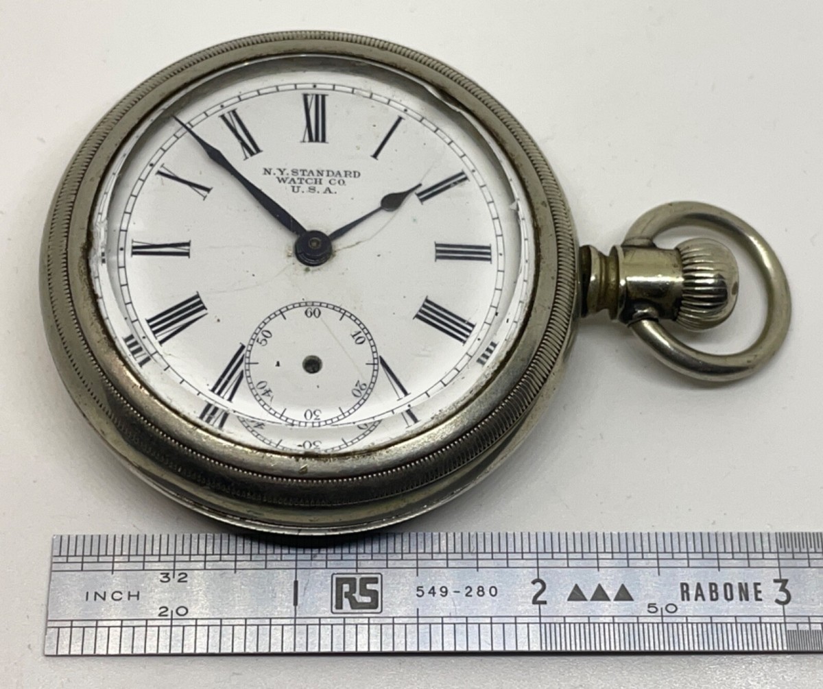 Standard Pocket Watches Classic Smooth Gold Tone Pocket Watch With 14"