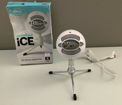 Blue Microphones Snowball iCE USB Condenser Microphone w/ Stand & Cable ...