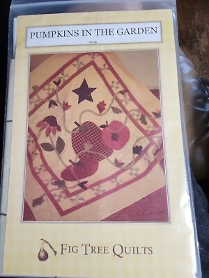 Pumpkins in the Garden Quilt Pattern Fig Tree Quilts 61x63 | eBay