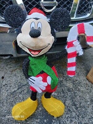 4 Ft LED DISNEY MICKEY MOUSE Holiday Christmas Yard Decorati BEAUTIFUL ...